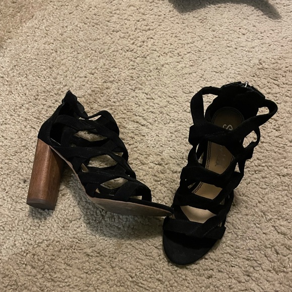 Splendid | Shoes | Splendid Suede Strap Heels | Poshmark